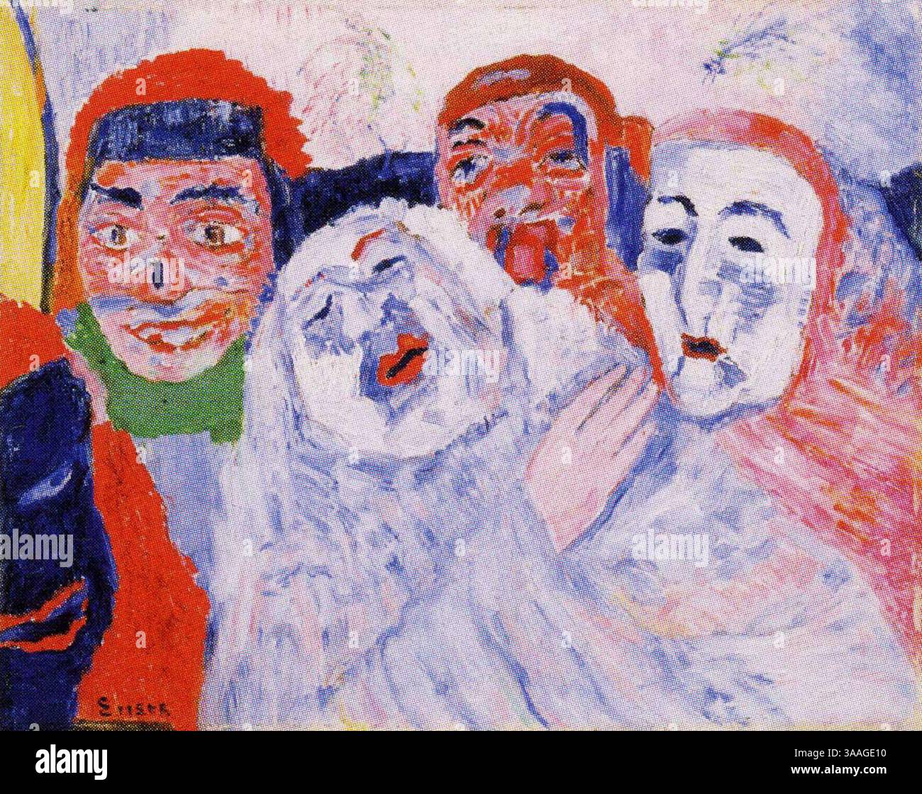James Ensor - Singing Masks Stock Photo - Alamy