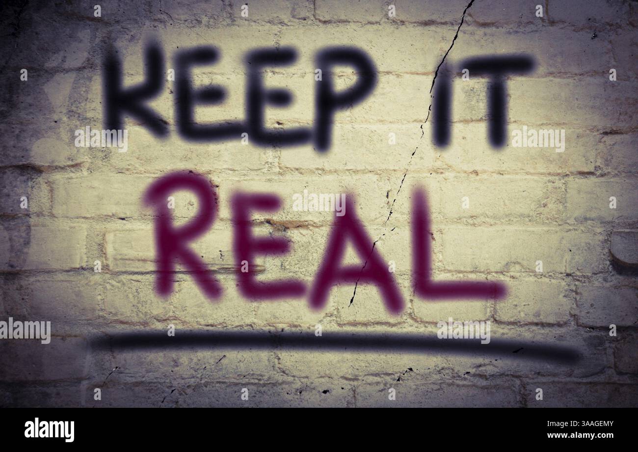 Keep real symbol concept hi-res stock photography and images - Alamy