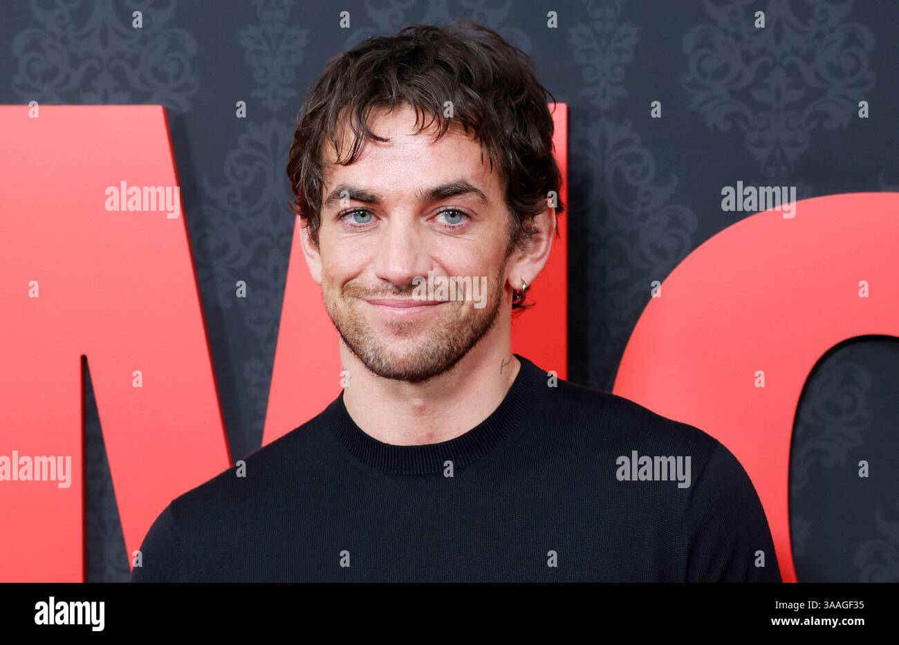 Alex Fine arrives on the red carpet at the New York premiere of ...