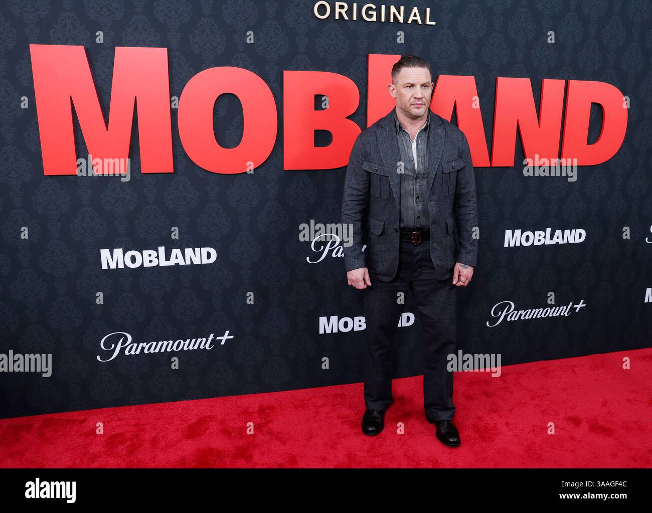 New York, United States. 31st Mar, 2025. Tom Hardy arrives on the red ...