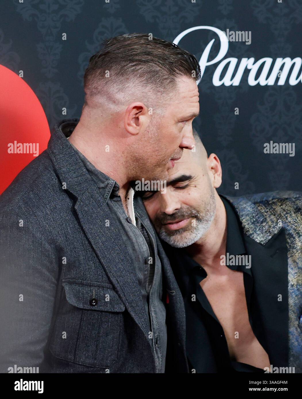 New York, United States. 31st Mar, 2025. Tom Hardy and Antonio Gonzalez ...
