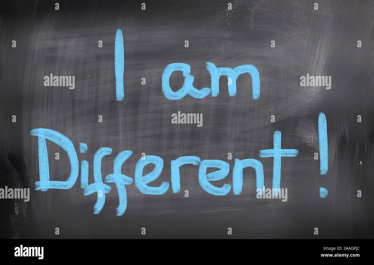 I Am Different Concept Stock Photo - Alamy