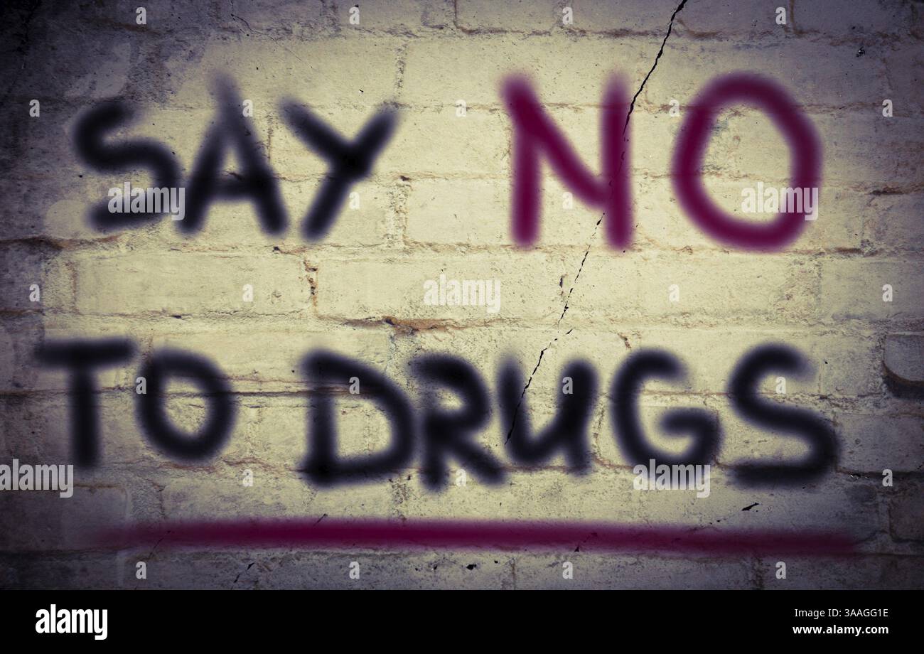 Say No To Drugs Concept Stock Photo - Alamy