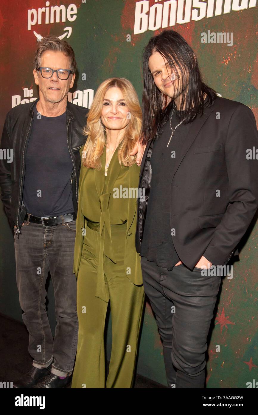 NEW YORK, NEW YORK - MARCH 31: (L-R) Kevin Bacon, Kyra Sedgwick and ...