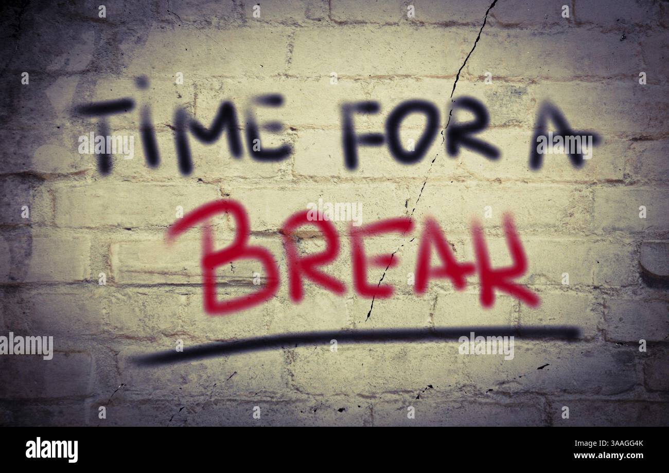 Time For A Break Concept Stock Photo - Alamy
