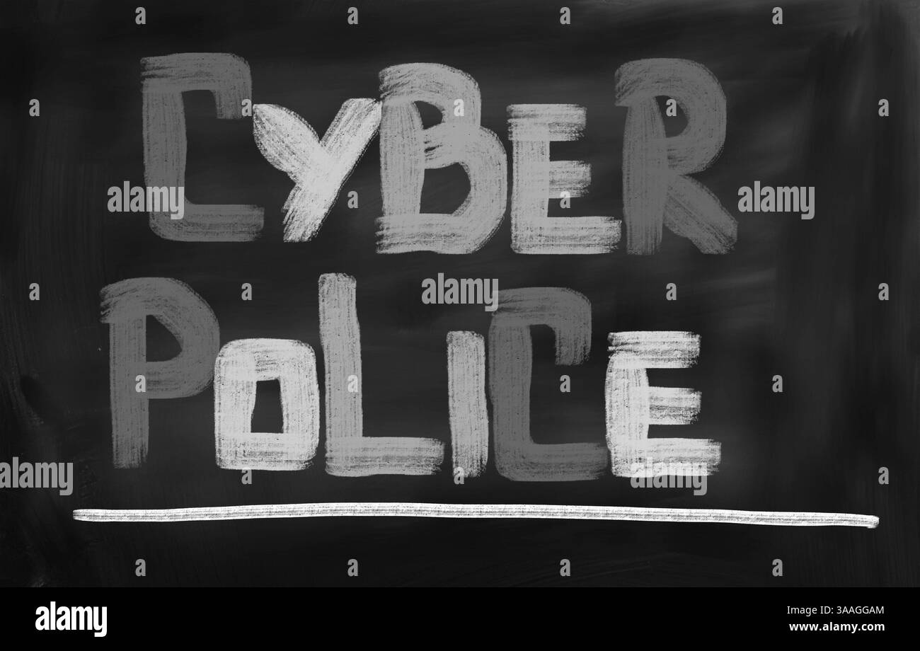 Cyber Police Concept Stock Photo - Alamy