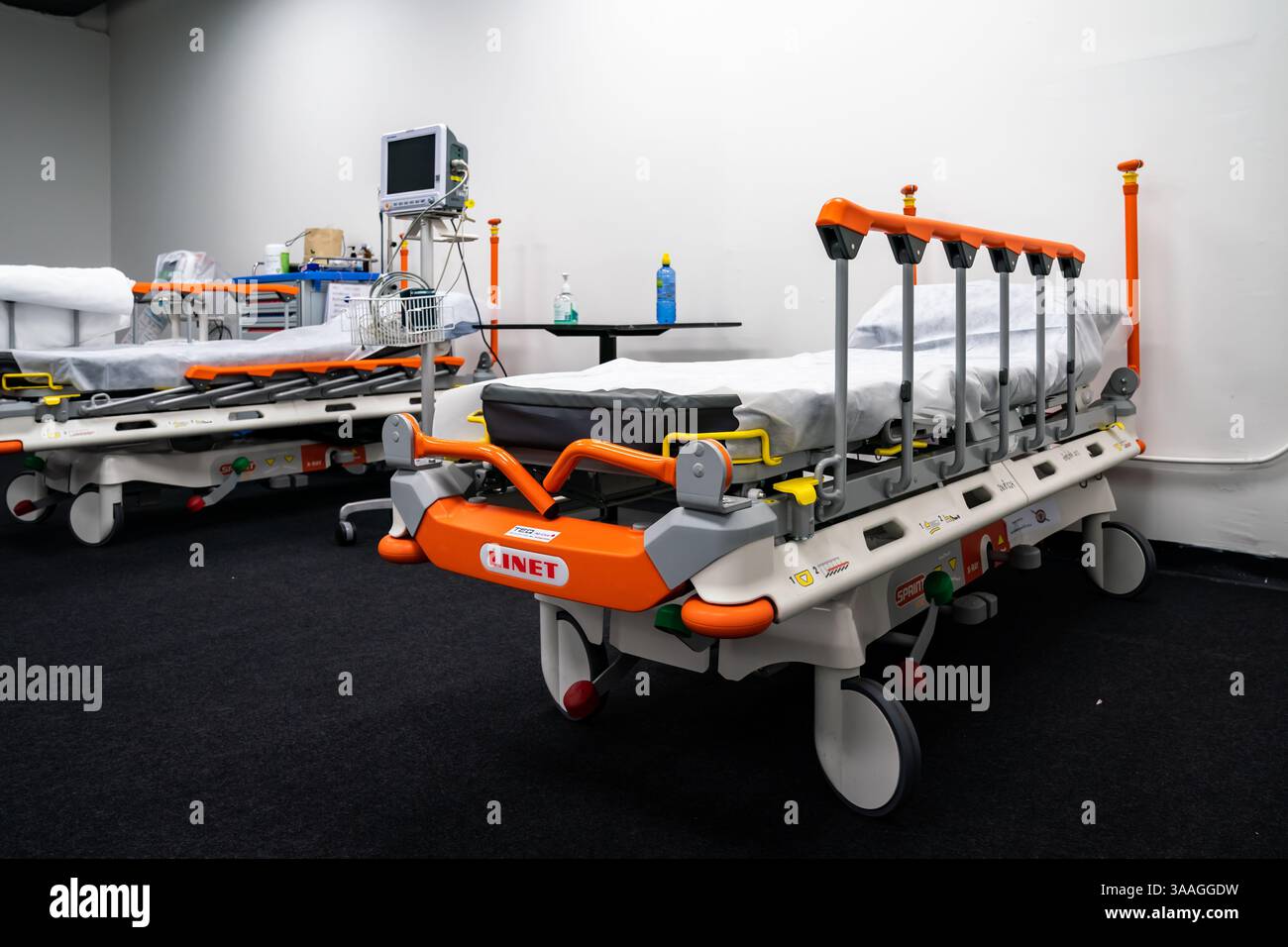 Bangkok, Thailand - 26 Aug 2021, Environment of Temporary Medical room ...