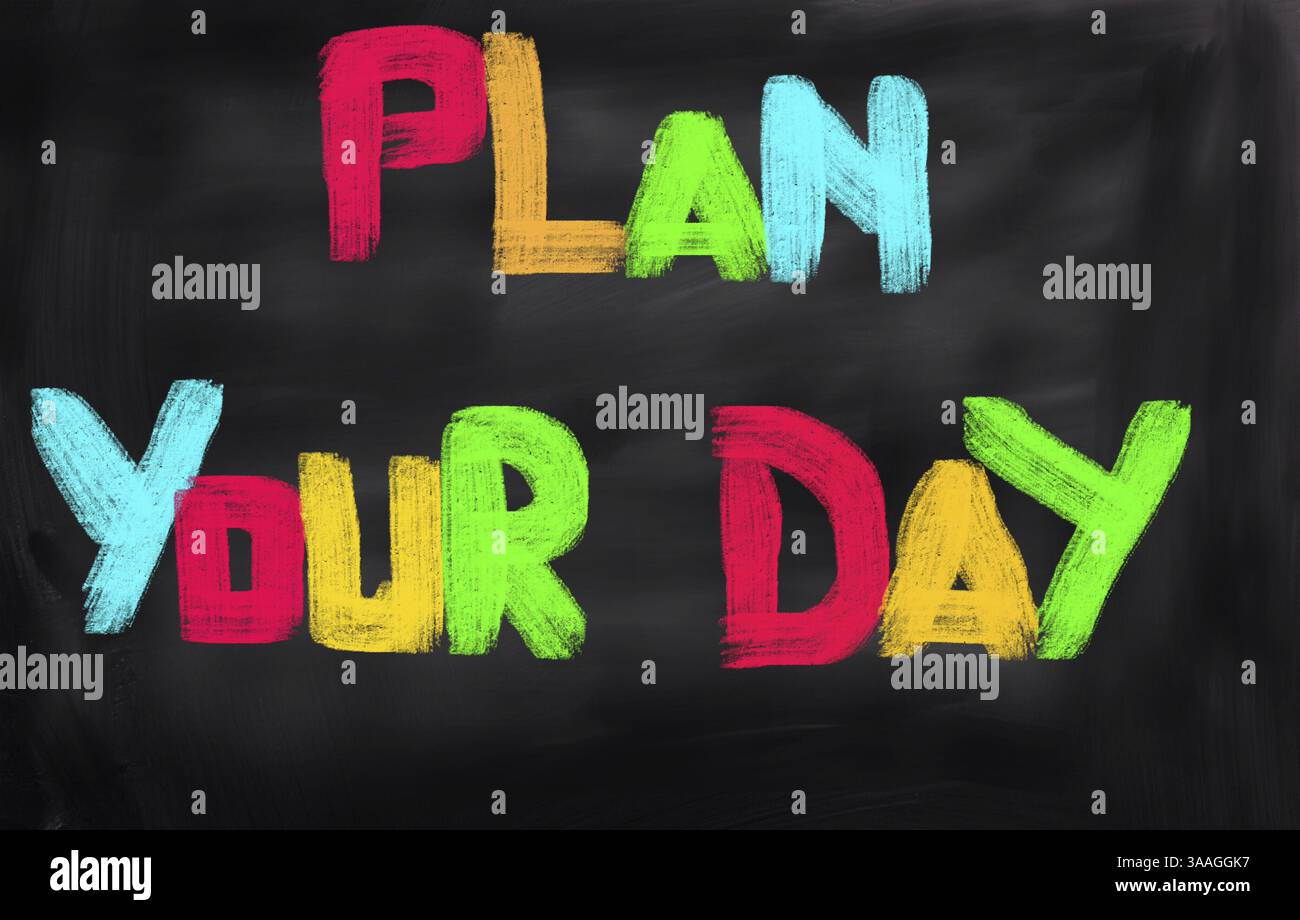 Plan Your Day Concept Stock Photo - Alamy