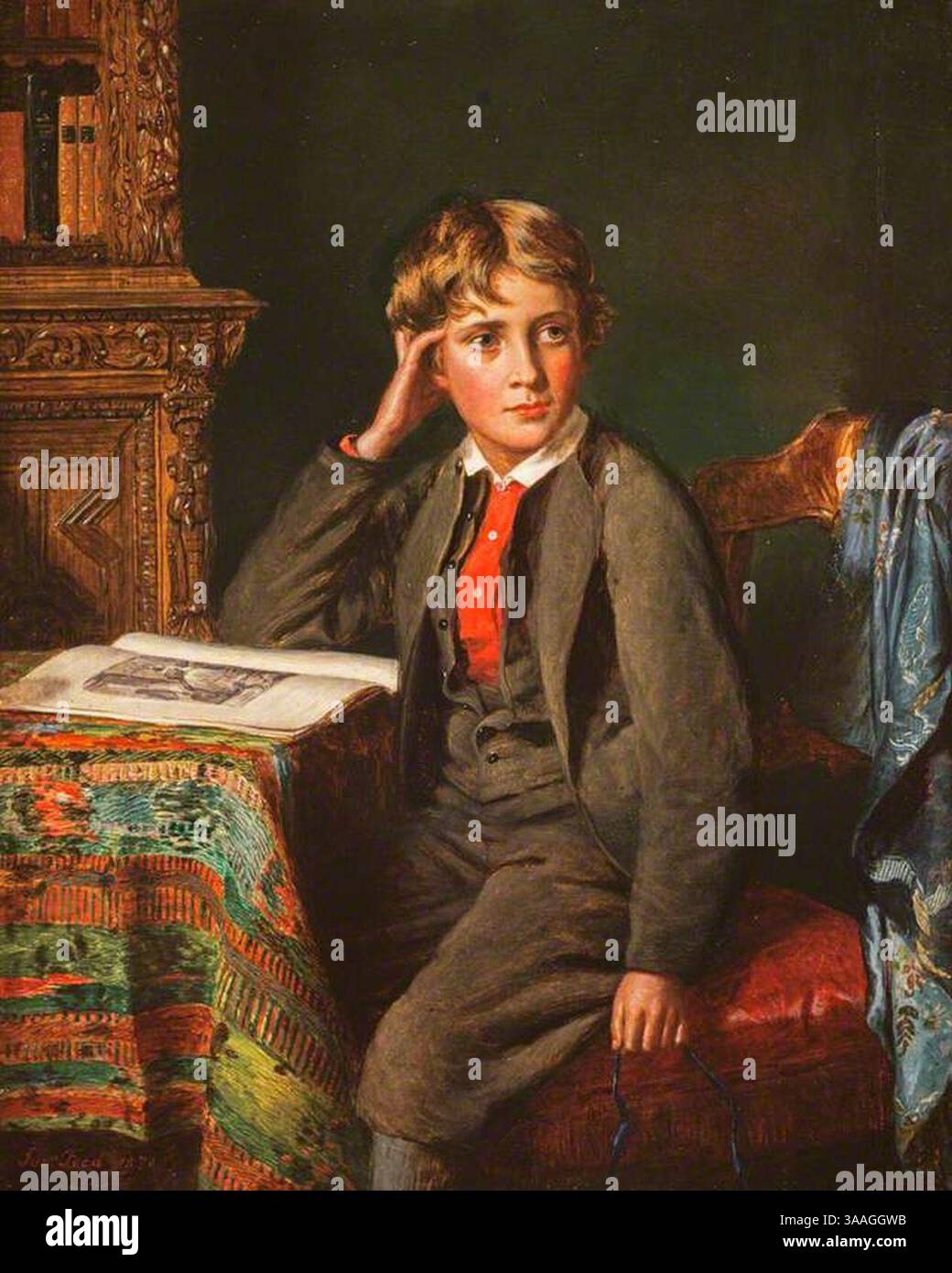 James Faed (1821-1911) - The Artist's Son, William Cotton Faed (1858 ...
