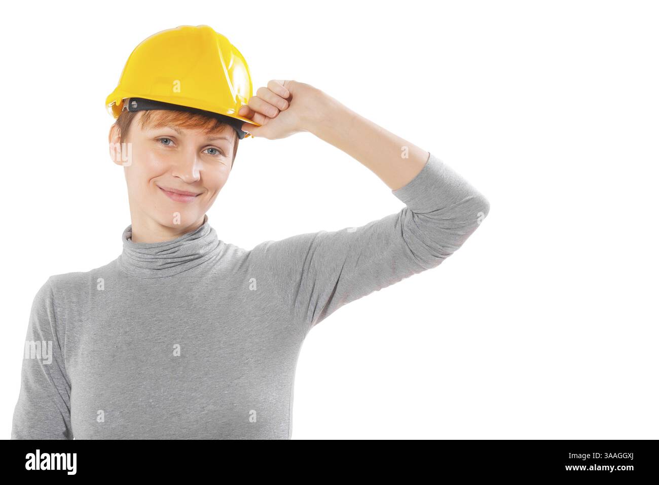Building workers helmet Cut Out Stock Images & Pictures - Alamy