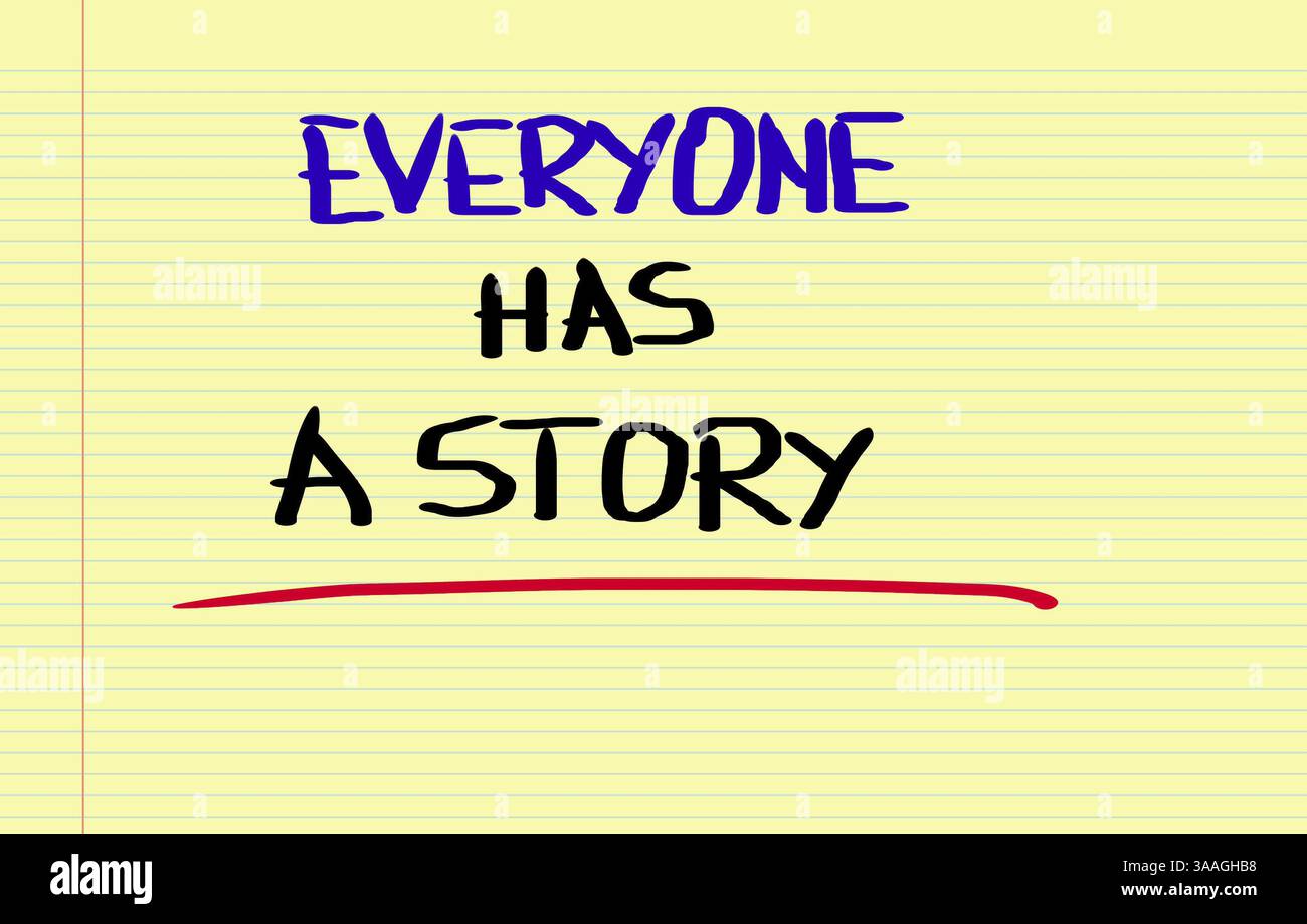 Story hand written lettering hi-res stock photography and images - Alamy