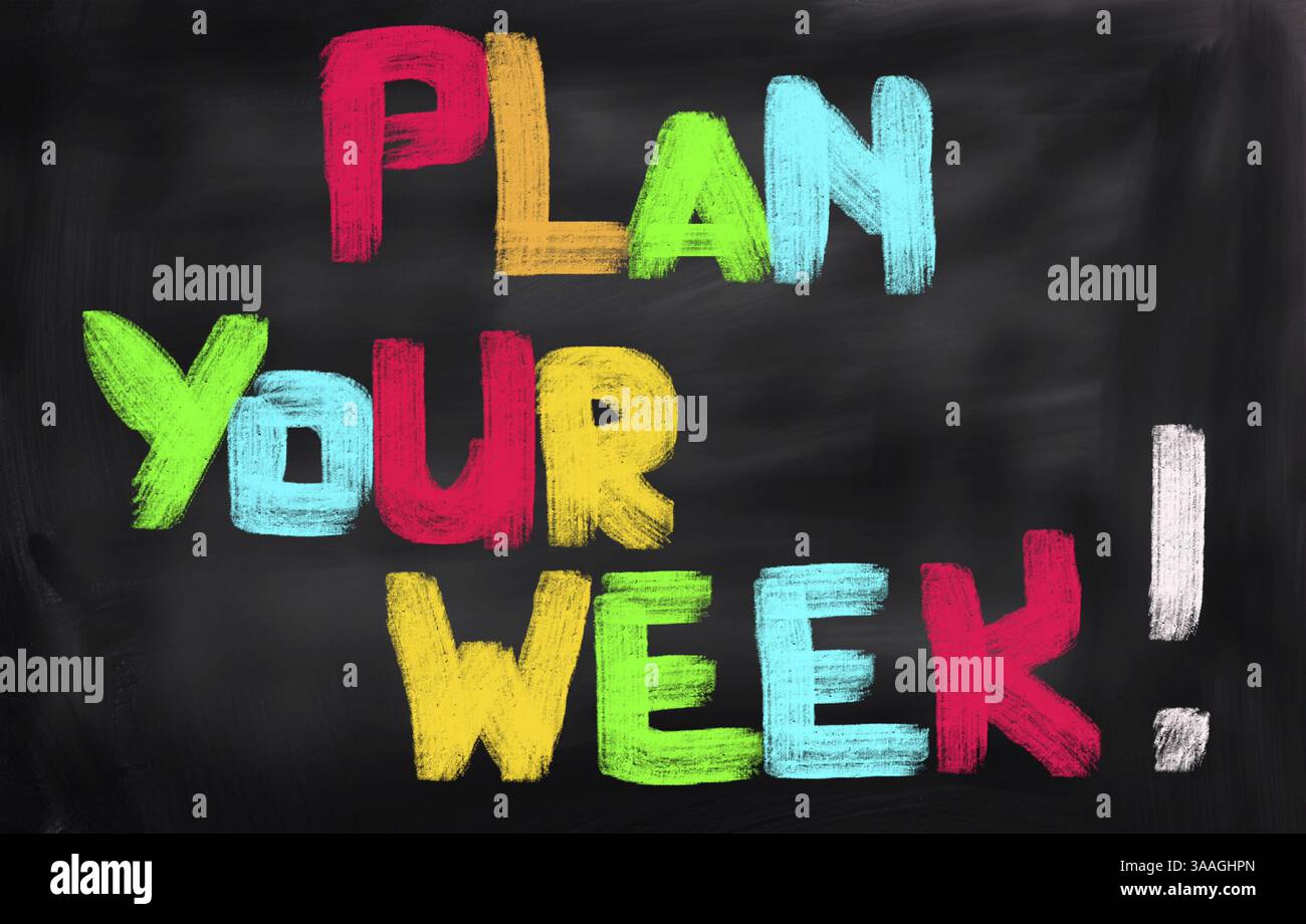 Plan Your Week Concept Stock Photo - Alamy