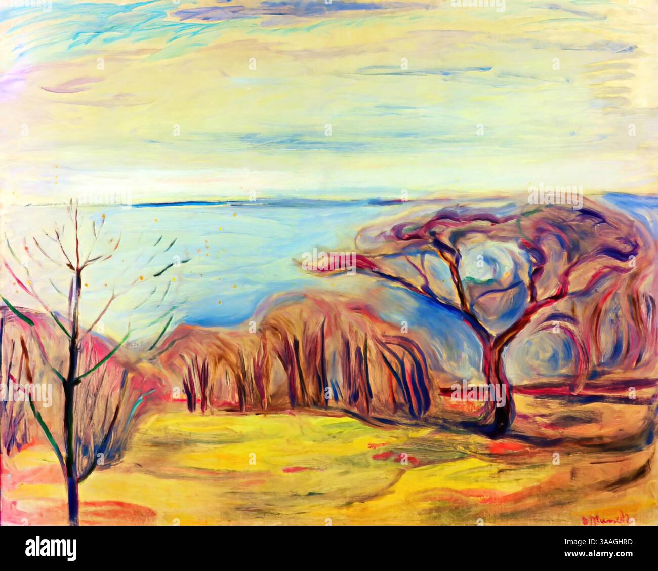 The scream munch painting hi-res stock photography and images - Alamy