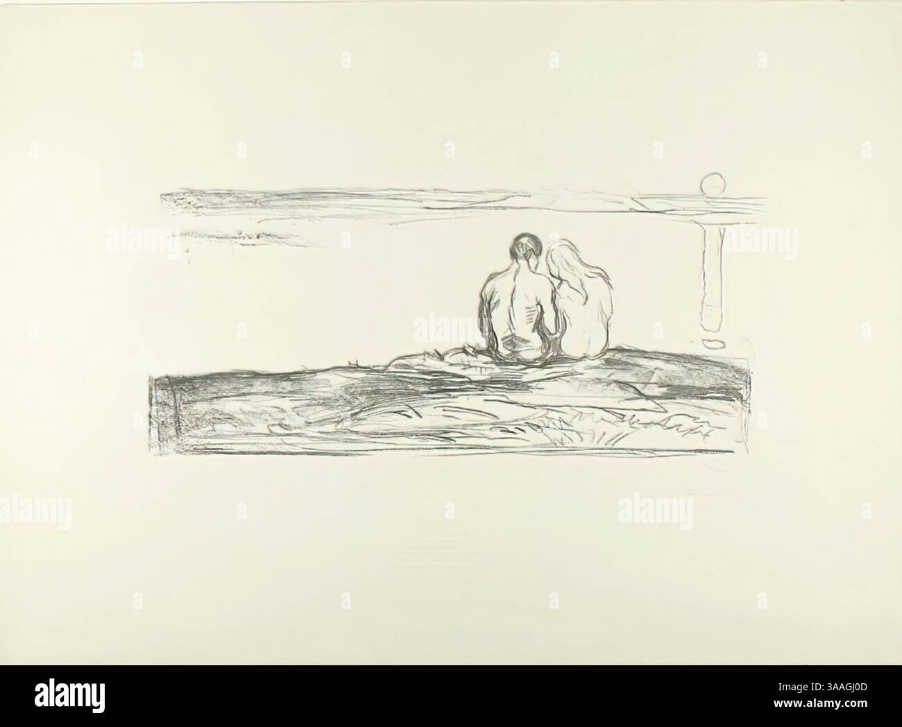 Moonrise, 1907 (painting) Munch, Edvard (1863-1944) Norwegian Stock ...