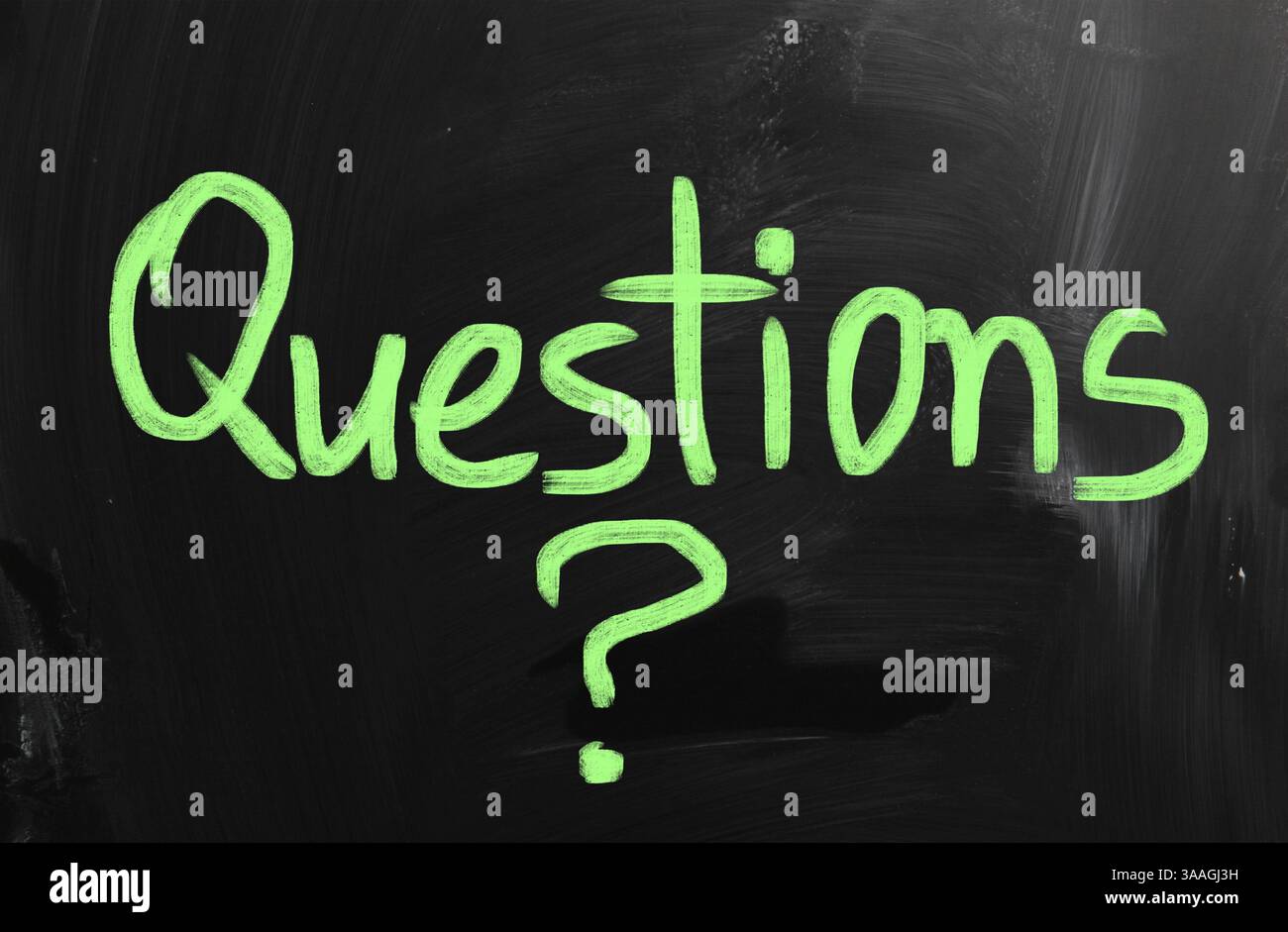 Question marks written on hi-res stock photography and images - Alamy