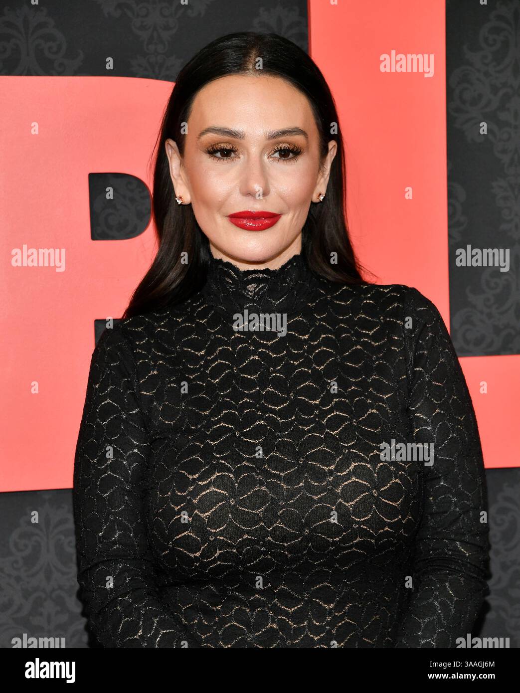 Jenni "Jwoww" Farley attends the Paramount+ television series premiere ...