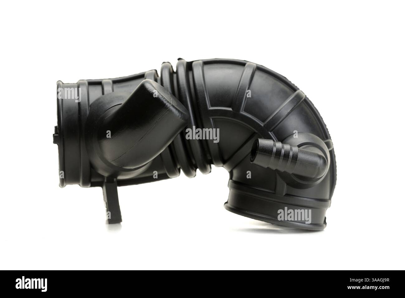 Engine intake hose isolated on white background Stock Photo - Alamy