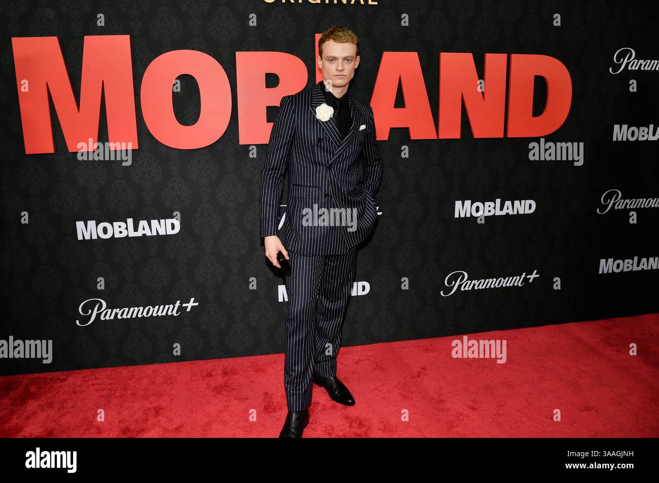 Anson Boon attends the Paramount+ television series premiere of ...