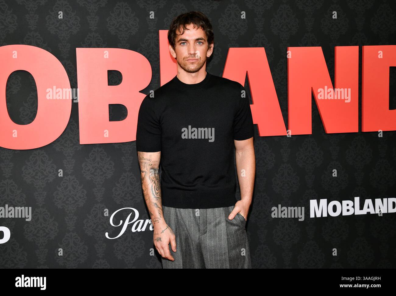 Alex Fine attends the Paramount+ television series premiere of "MobLand ...