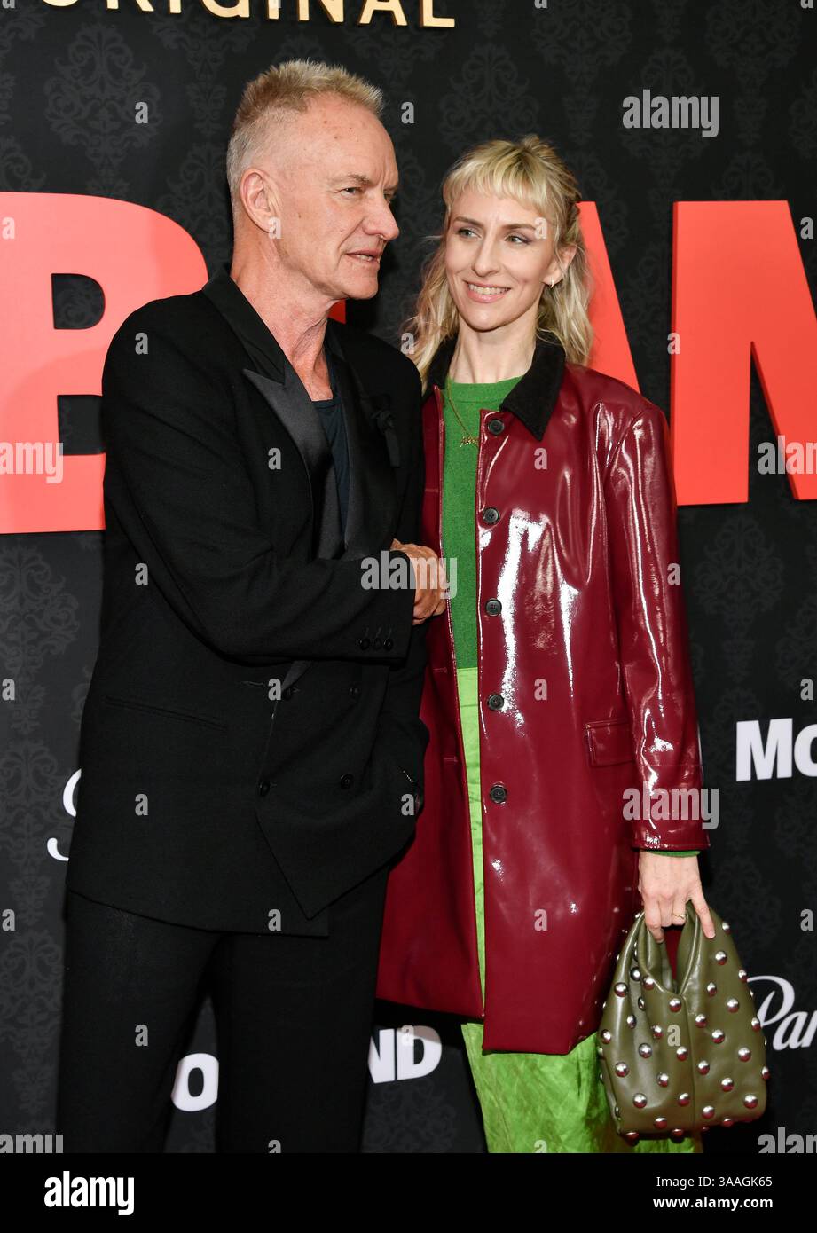 Sting, left, and Mickey Sumner attend the Paramount+ television series ...