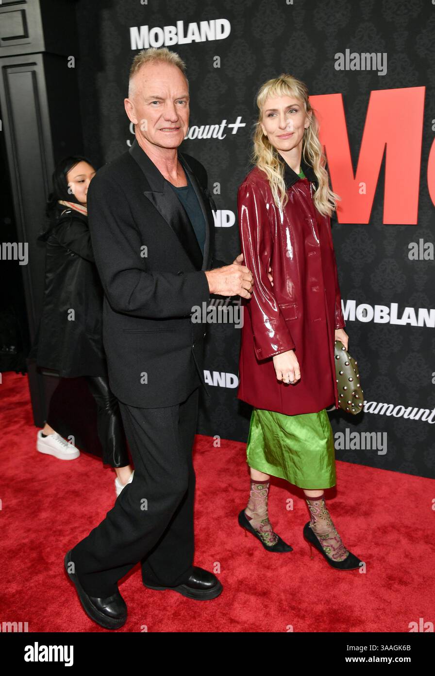 Sting, left, and Mickey Sumner attend the Paramount+ television series ...