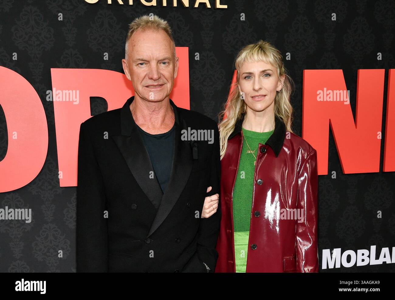 Sting, left, and Mickey Sumner attend the Paramount+ television series ...
