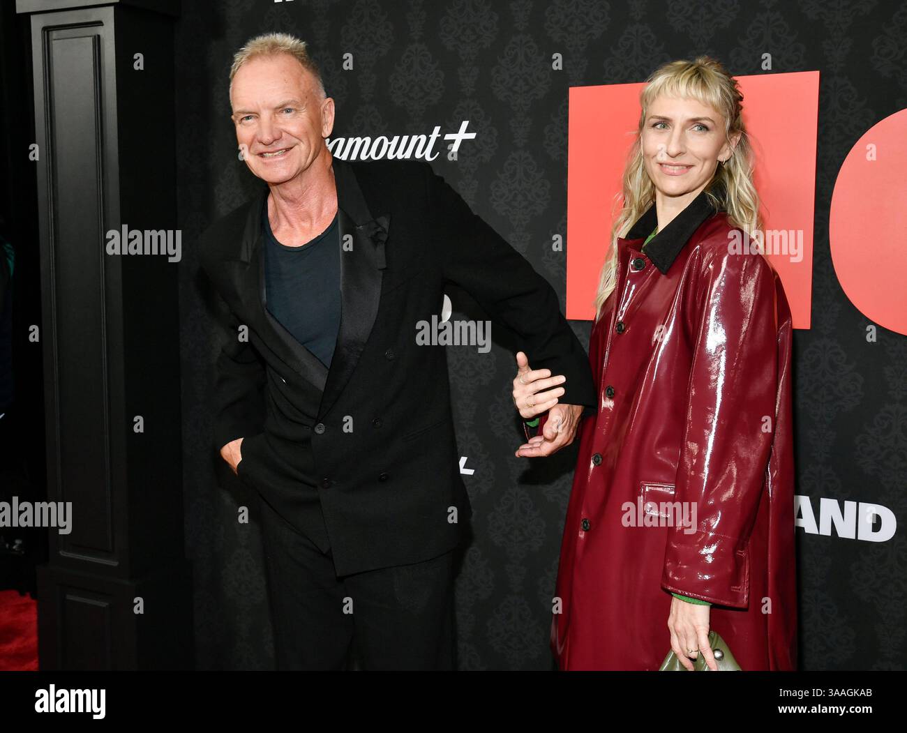 Sting, left, and Mickey Sumner attend the Paramount+ television series ...