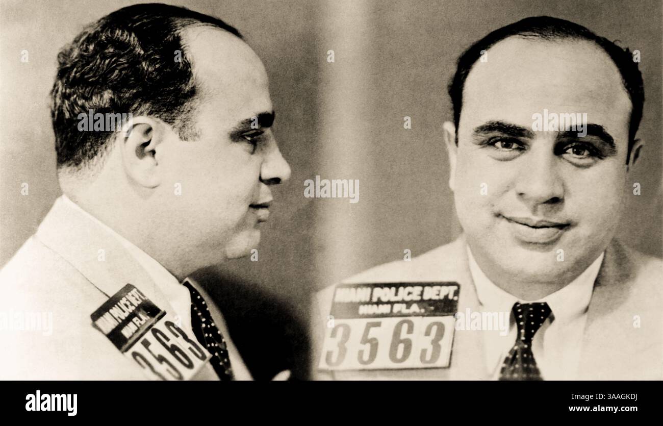 1931 , Miami , Florida , USA : The famous gangstern AL CAPONE ...