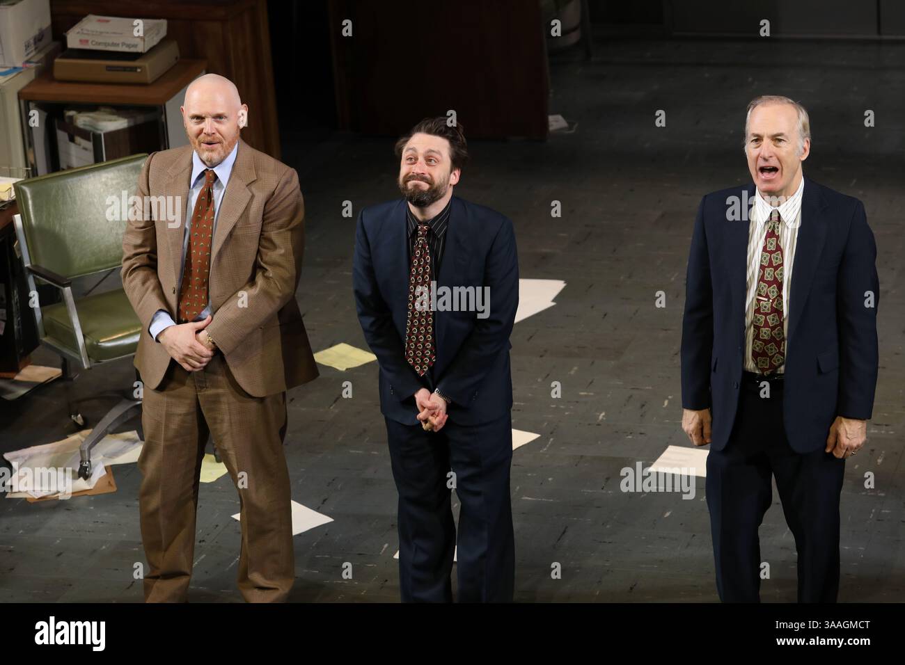 New York, New York, USA. 31 March 2025. Bill Burr, Kieran Culkin and ...
