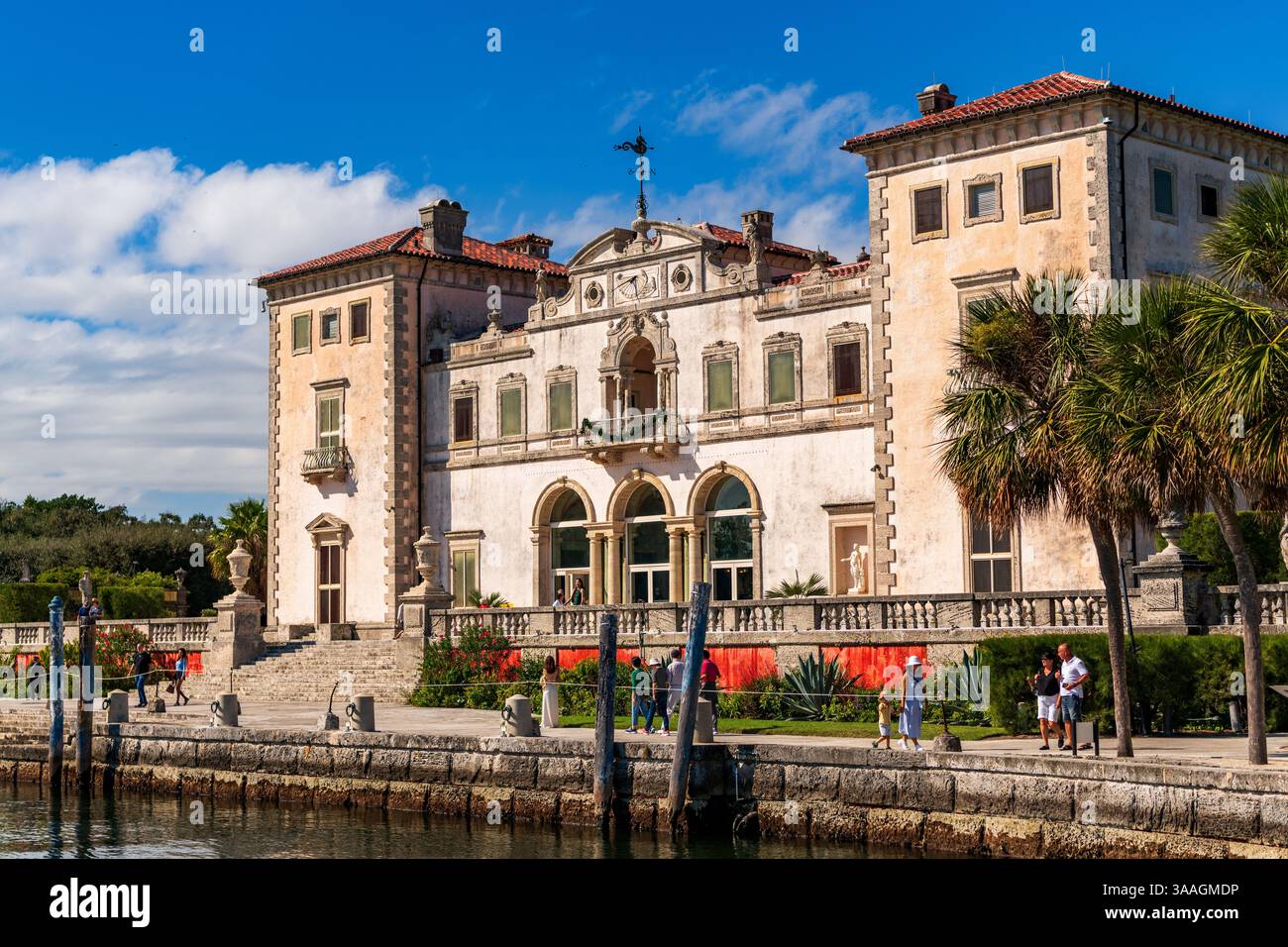 Miami, Florida - December 01, 2024: Vizcaya museum waterfront ...
