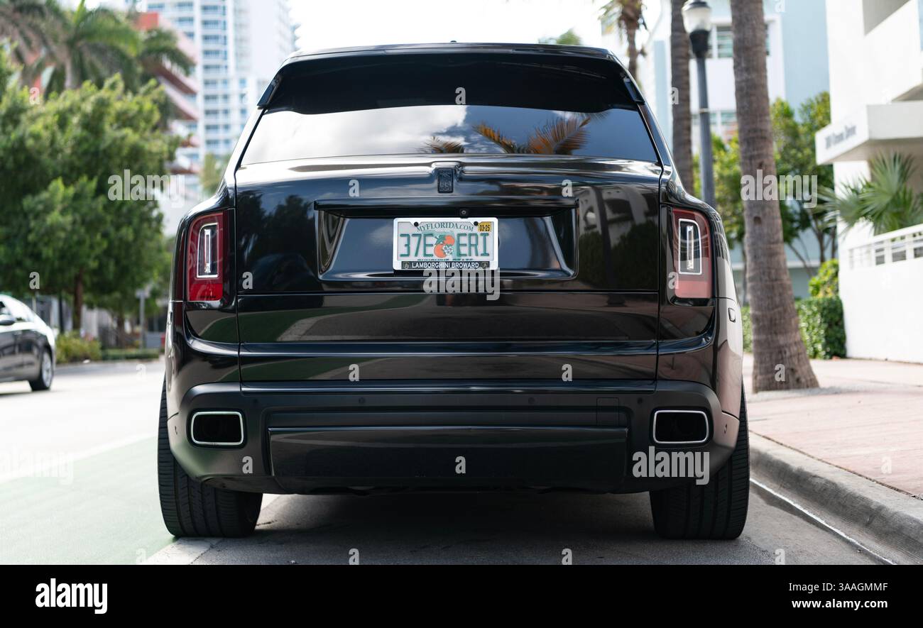 Miami, Florida, USA - December 06, 2024: Rolls Royce Cullinan 2020 ...