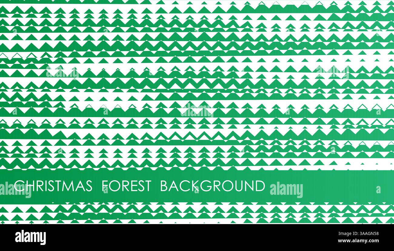 Horizontal winter Christmas forest abstract background with frost green ...