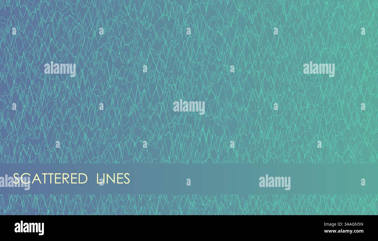 Horizontal gradient wavy abstract background with green noisy stripes ...