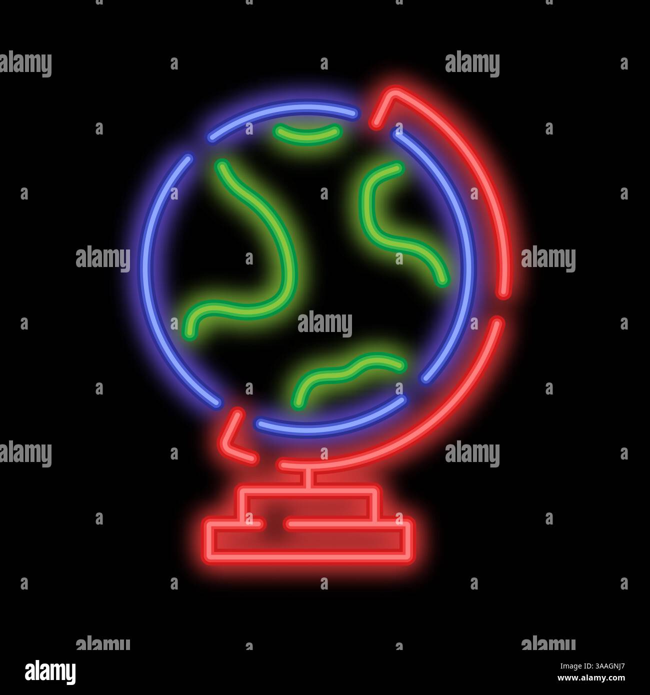 Africa on model earth Stock Vector Images - Alamy