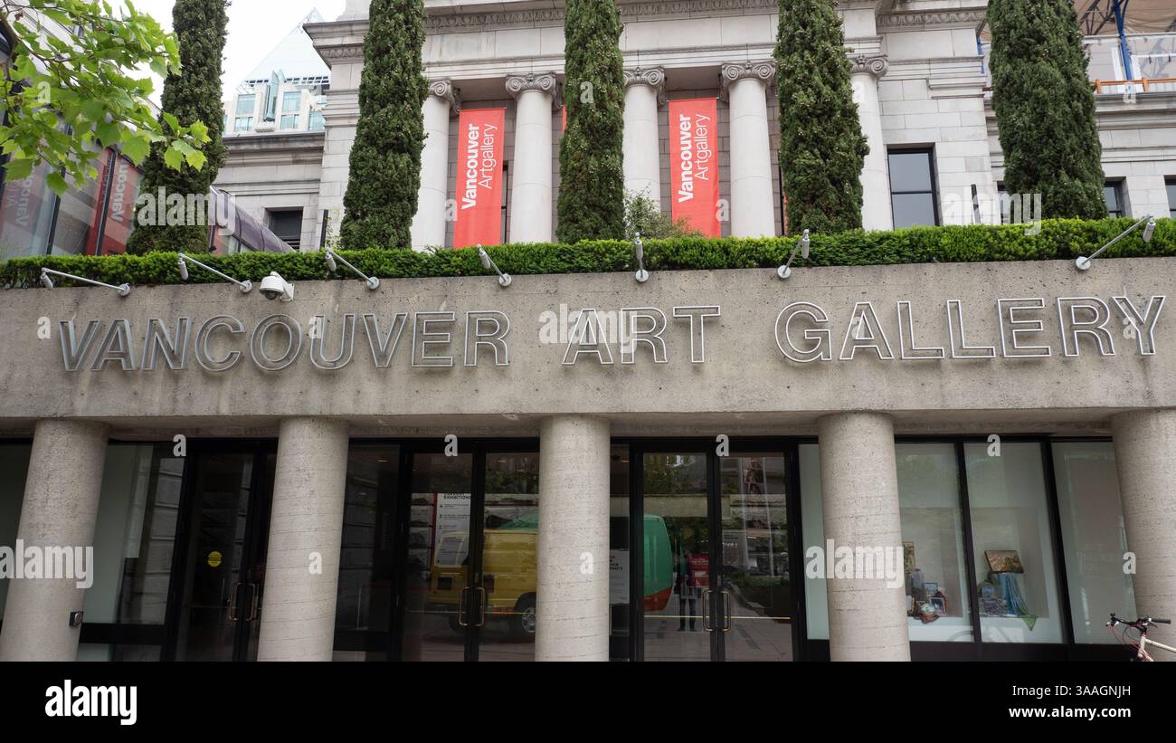 Vancouver, Canada - May 29, 2019: Vancouver art gallery. Architecture ...