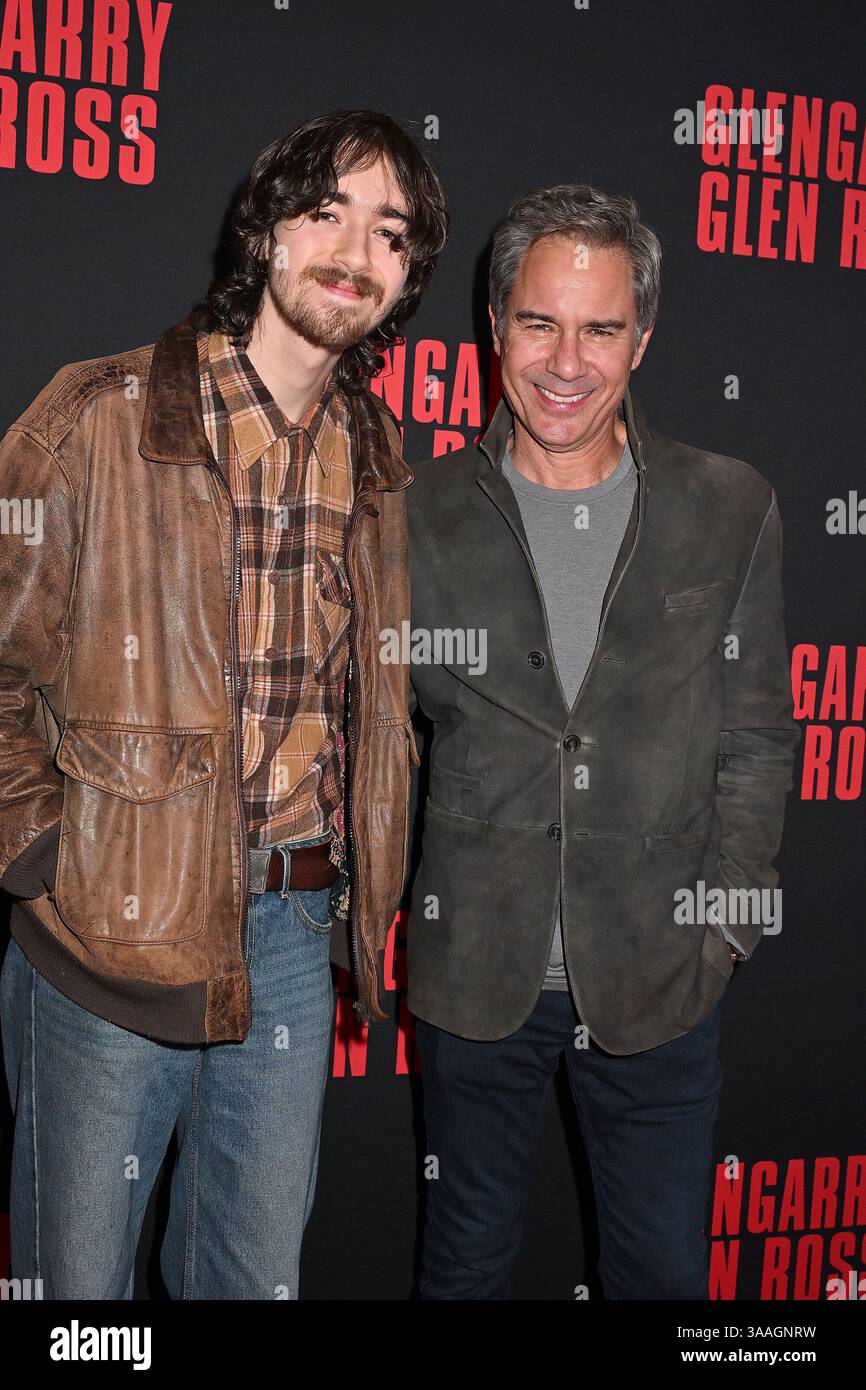 Finnigan McCormack and father Eric McCormack attends the "GLENNGARRY ...