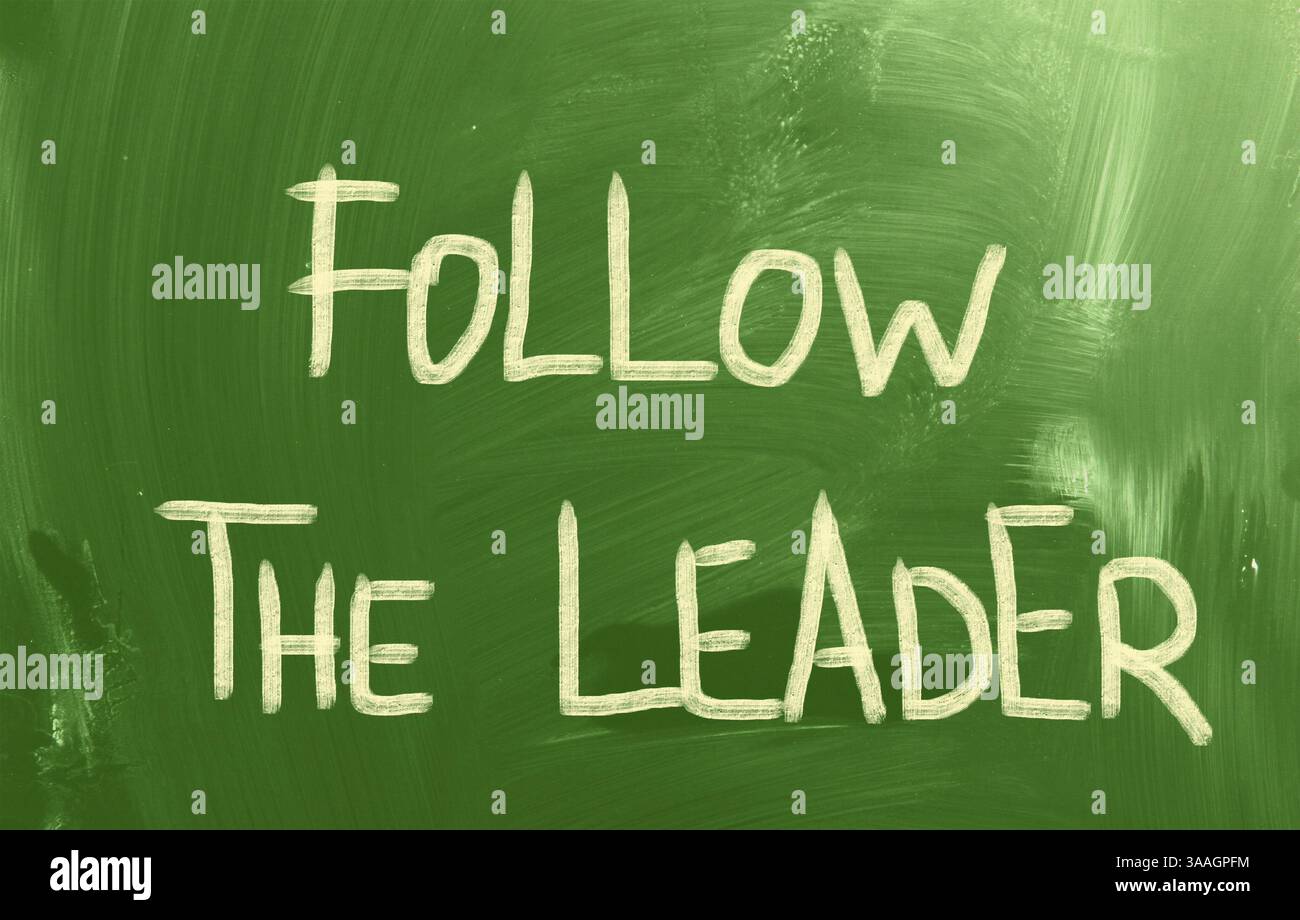 Follow The Leader Concept Stock Photo - Alamy