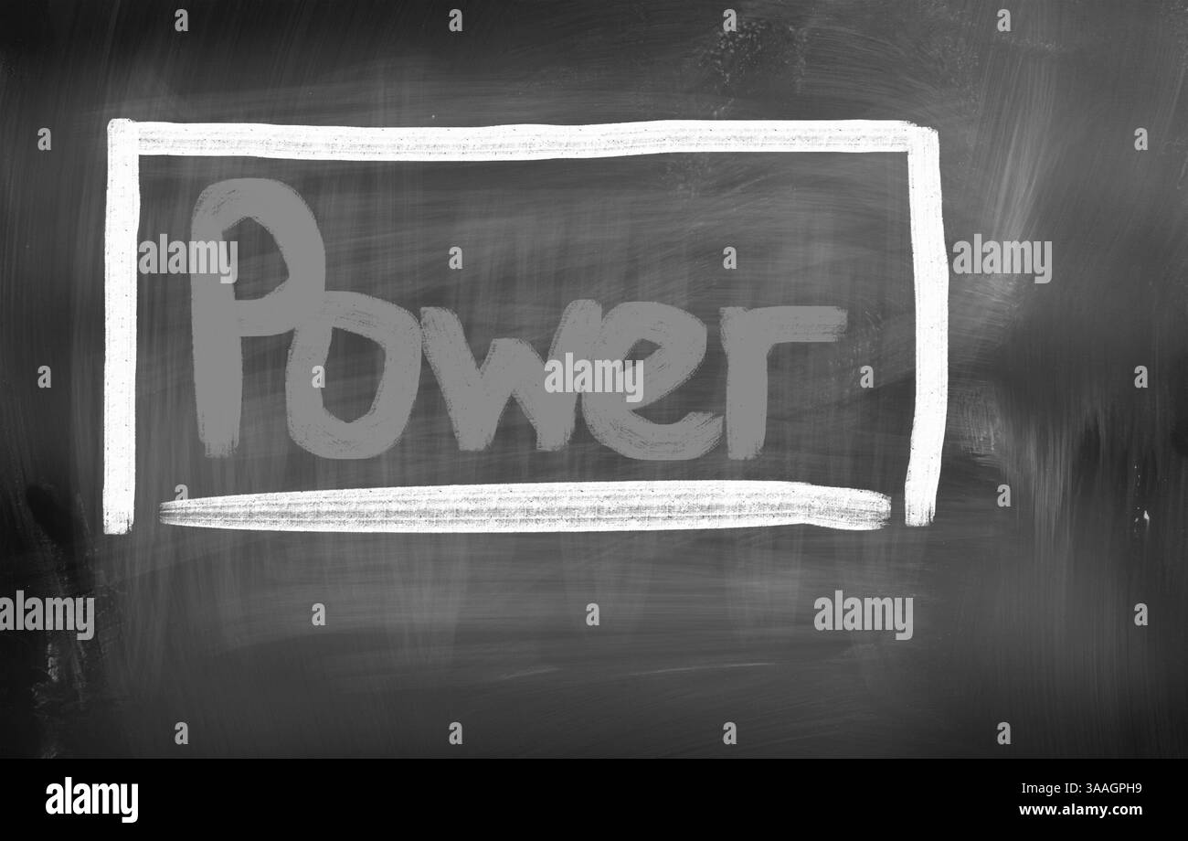 Power words word written hi-res stock photography and images - Alamy