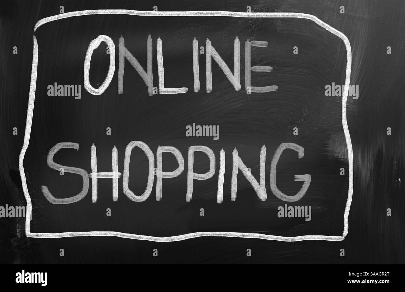 Online shopping concept Black and White Stock Photos & Images - Alamy