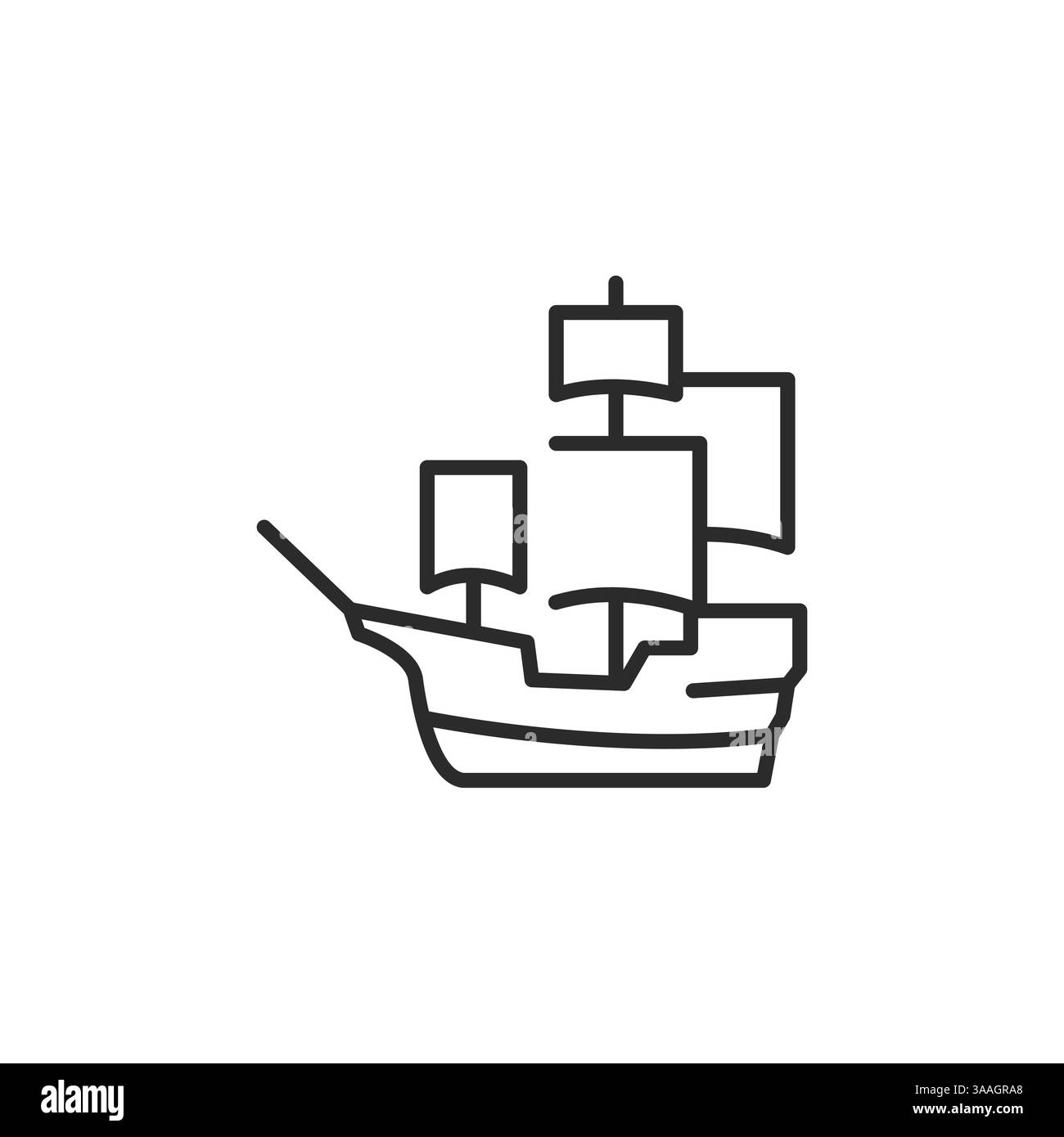 Sailing Ship Icon Stock Vector Image & Art - Alamy