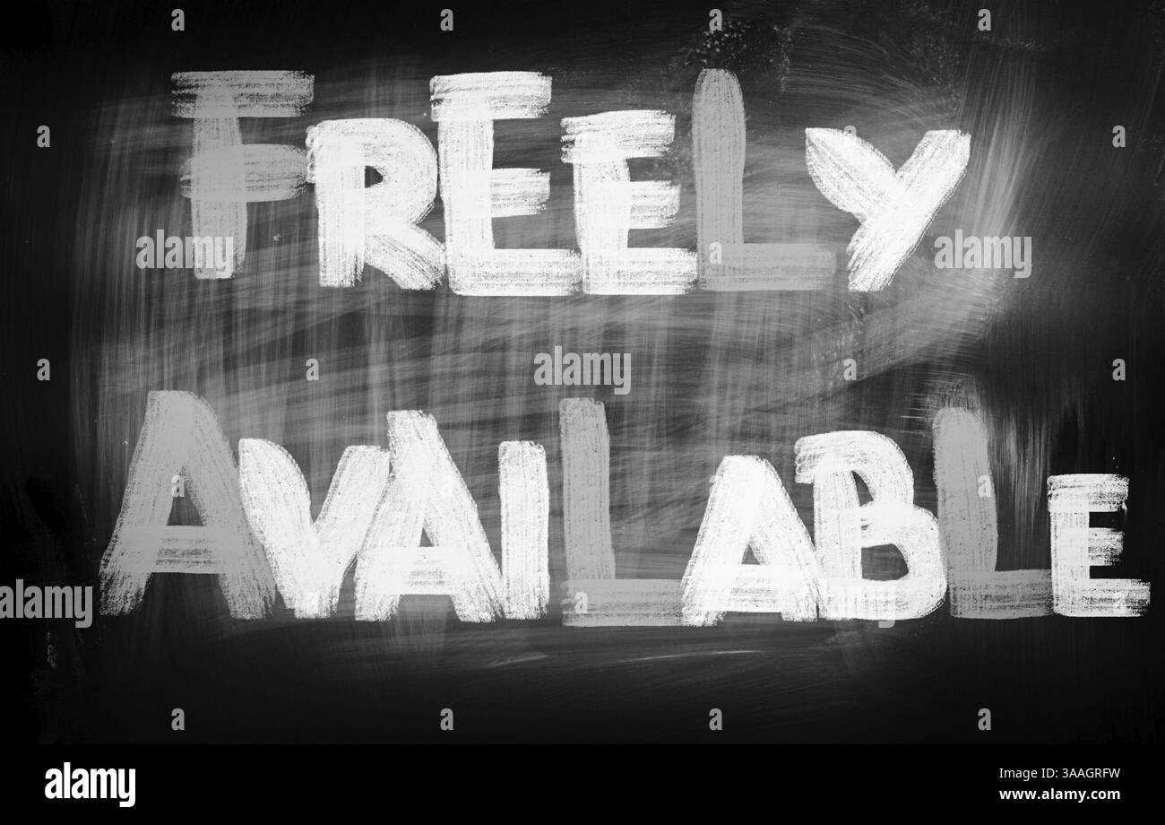Freely Available Concept Stock Photo - Alamy