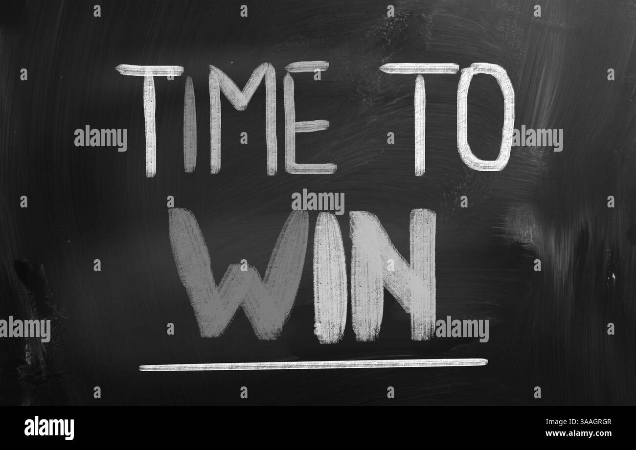 Time To Win Concept Stock Photo - Alamy