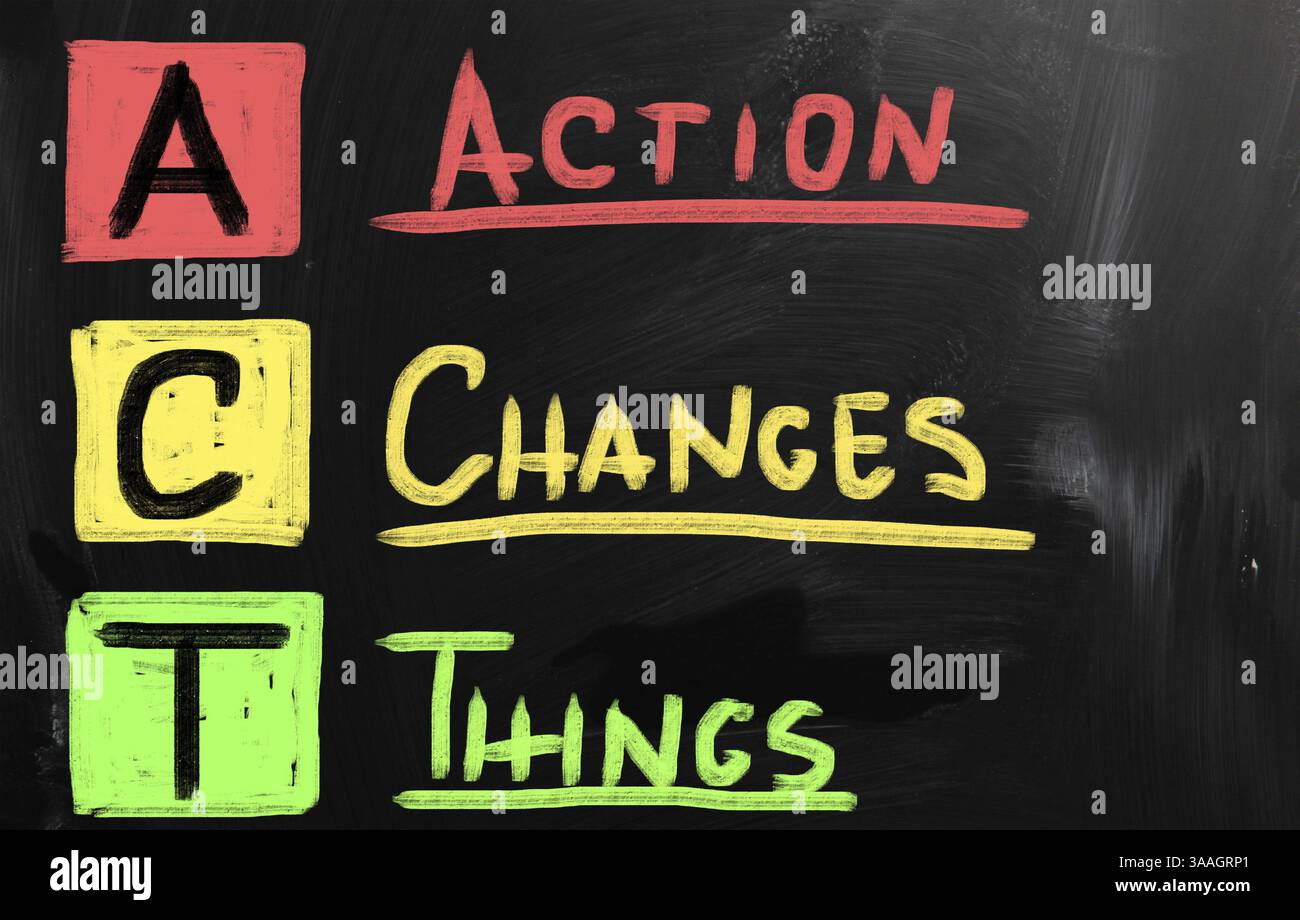 Action changes things act hi-res stock photography and images - Alamy