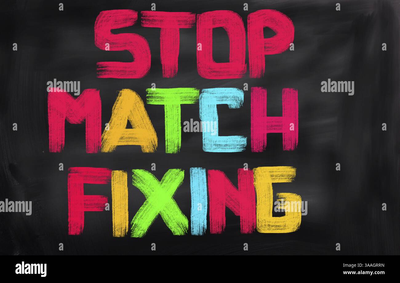 Stop Game Fixing Concept Stock Photo - Alamy