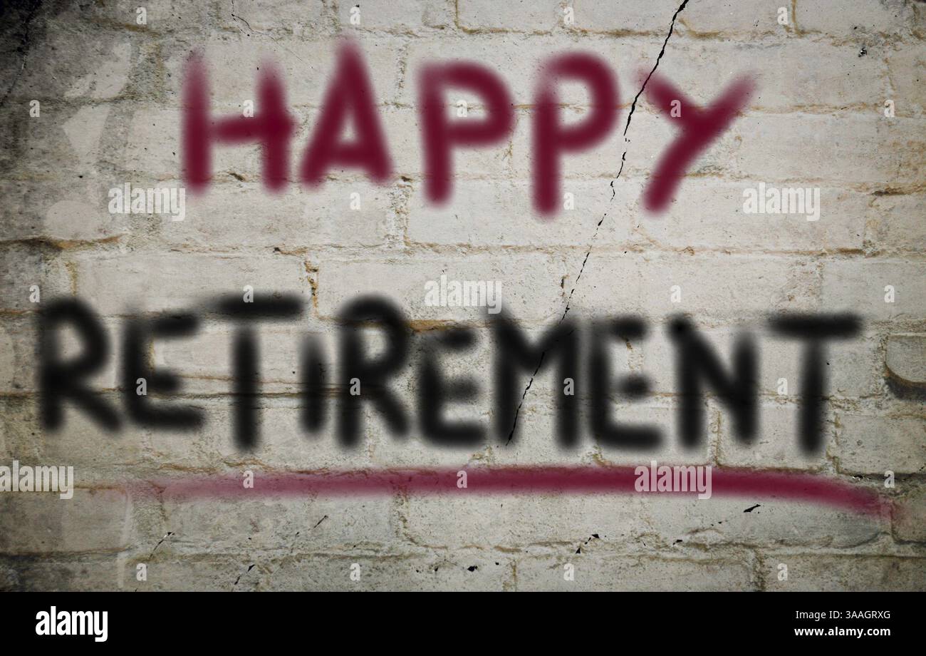 Happy Retirement Concept Stock Photo - Alamy