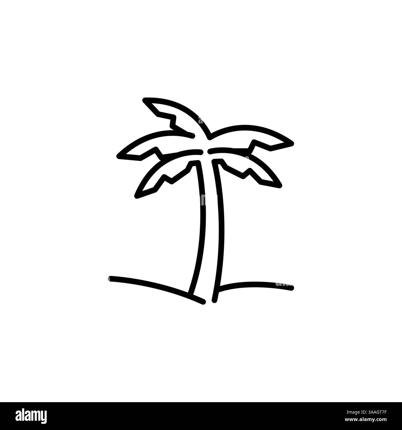 Palm tree icon Stock Vector Image & Art - Alamy