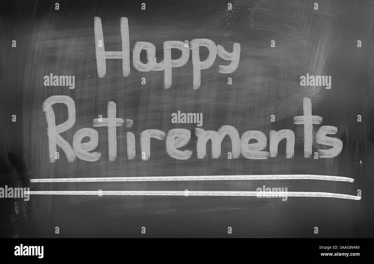 Happy Retirement Concept Stock Photo - Alamy