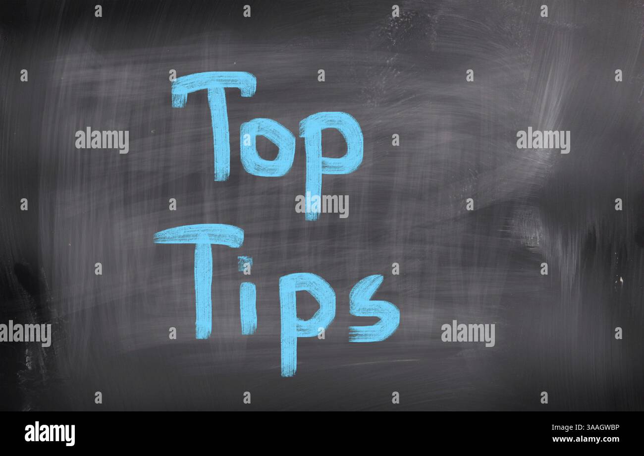 Top Tips Concept Stock Photo - Alamy