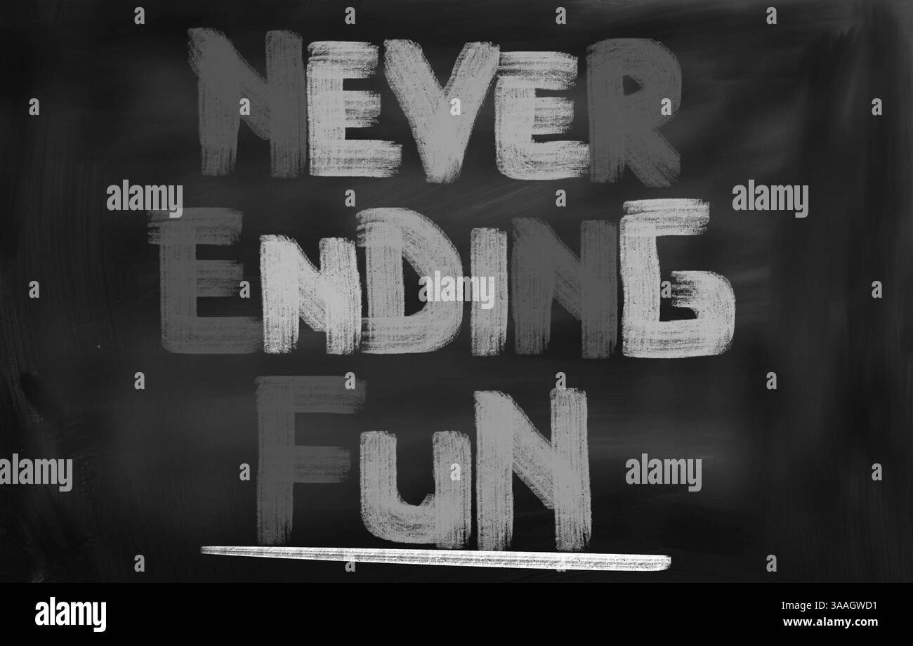 Never Ending Fun Concept Stock Photo - Alamy