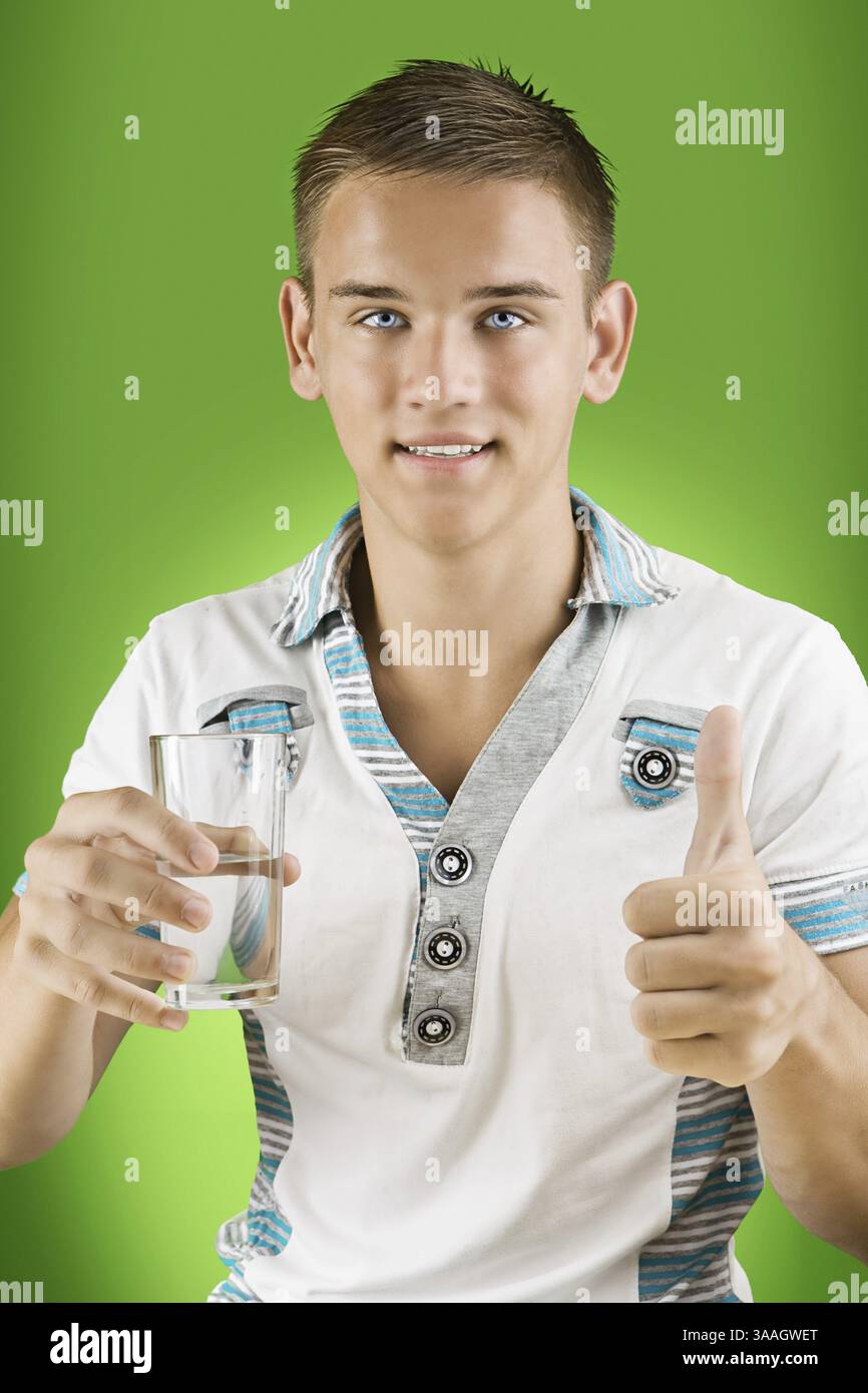 Young guy like water hi-res stock photography and images - Alamy